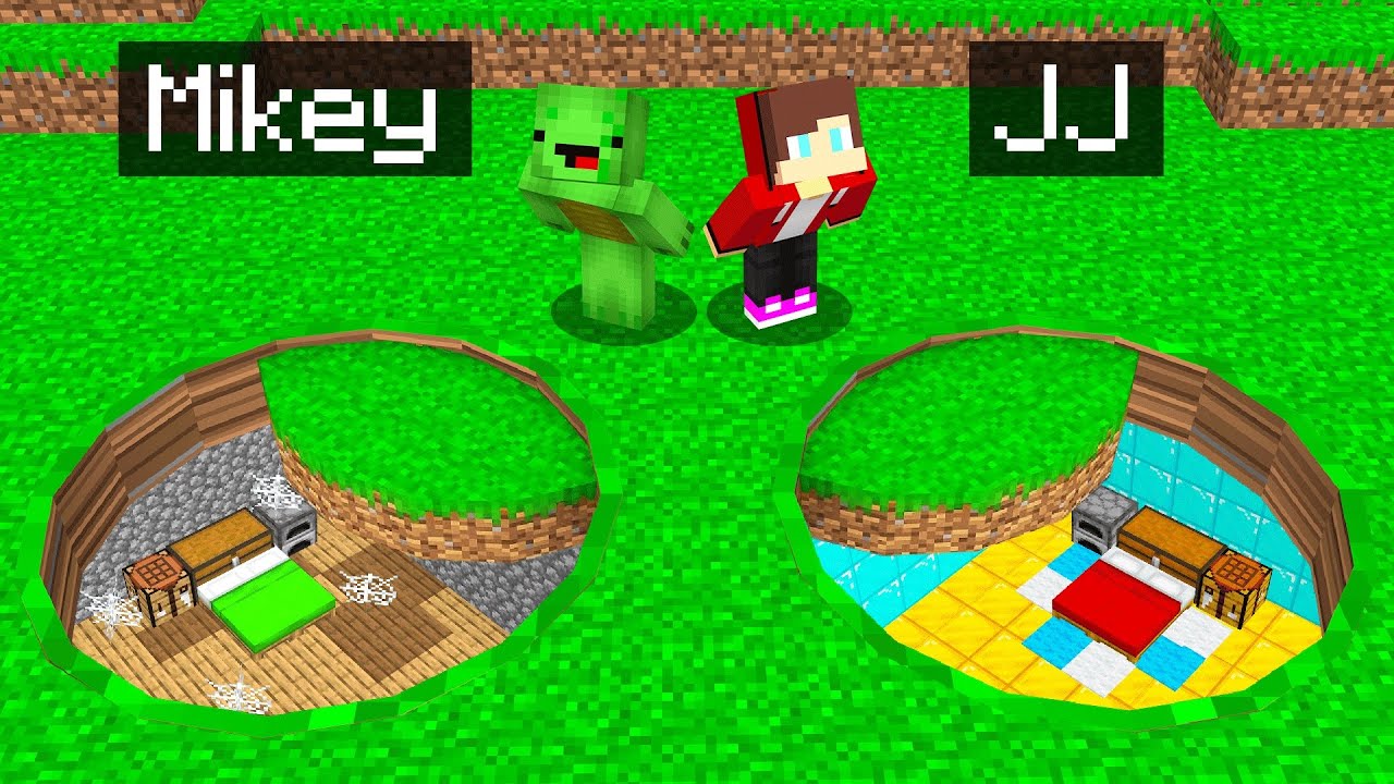 Mikey POOR vs JJ RICH Secret Round House Survival Battle in Minecraft (Maizen) - YouTube