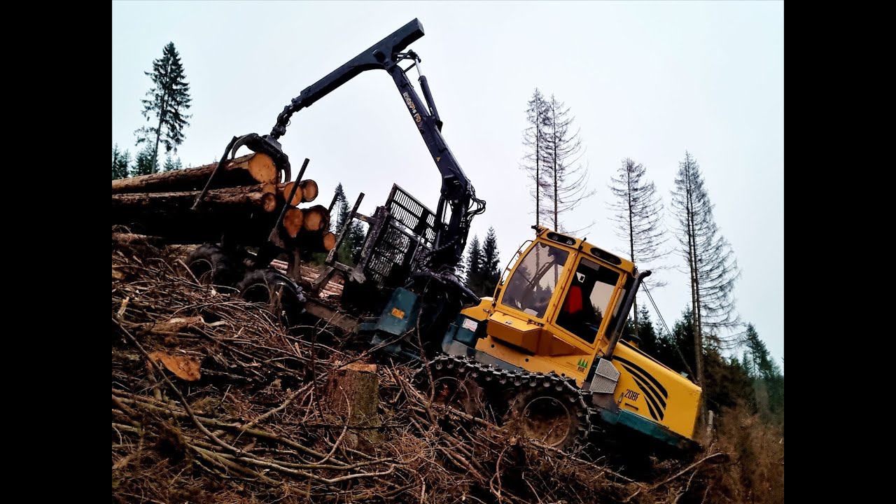 🌲 *HSM Sound* • HSM 208F 14 tons • Steilhangversion • Traktionswinde ...