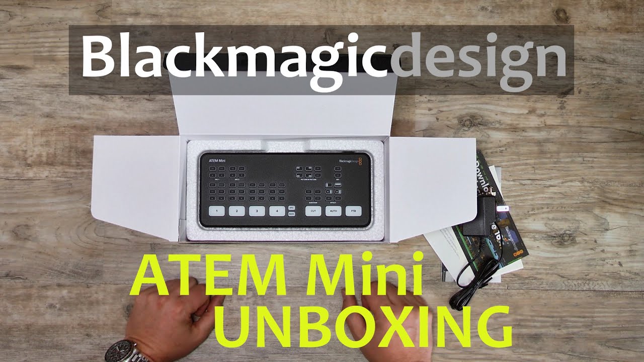Unboxing the Blackmagic ATEM Mini - Ridiculously Compact Streaming ...