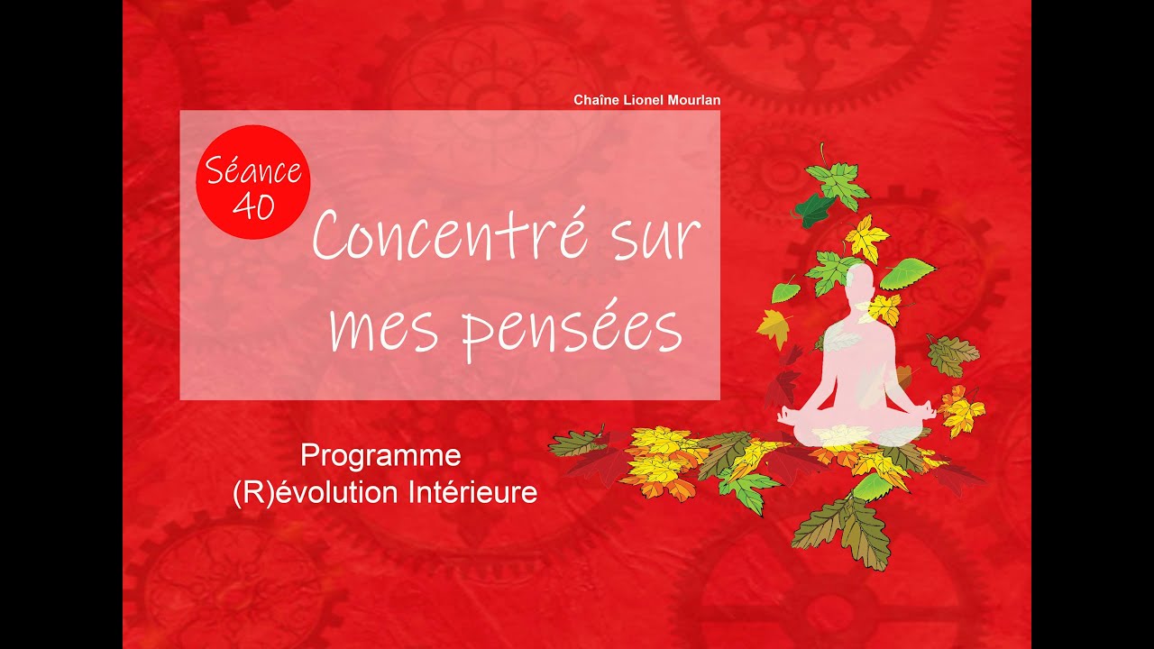40 - Concentré sur mes pensées - Programme Méditation - Pleine conscience - Mental - Mindfulness ...