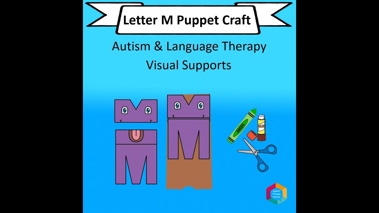 Alphabet Puppet Craft Letter M - YouTube
