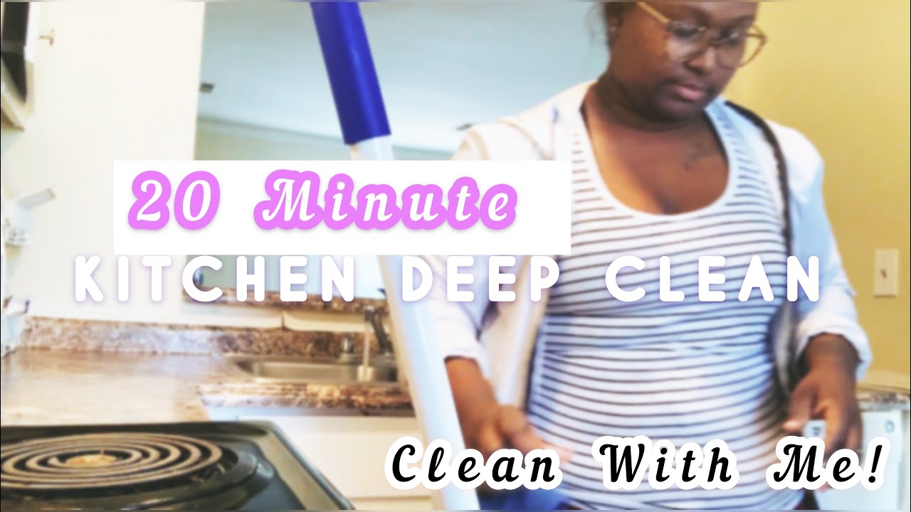 1 HOUR KITCHEN DEEP CLEAN | 20 MINUTE SPEED CLEAN | CLEANING MOTIVATION ...