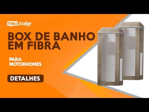 Box de banho para Motorhome em fibra de vidro