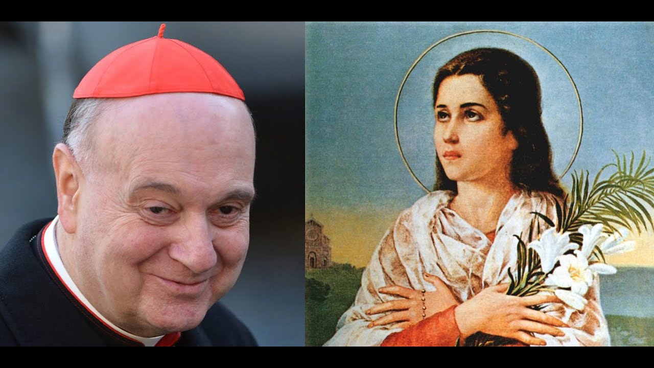 Mons. Comastri racconta il martirio di Santa Maria Goretti e la ...