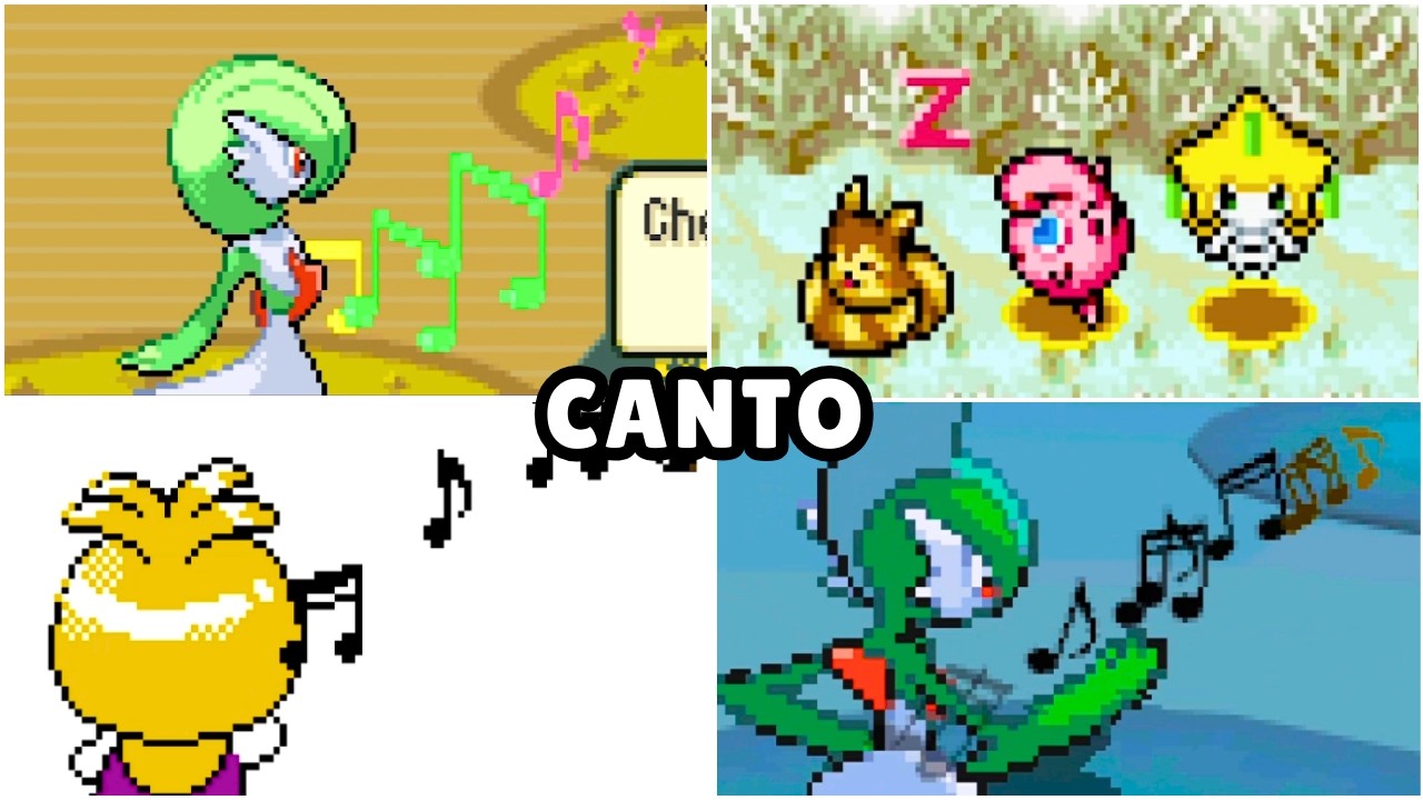 ANIMACIÓN de CANTO en TODOS los juegos POKÉMON (1995-2025) - YouTube