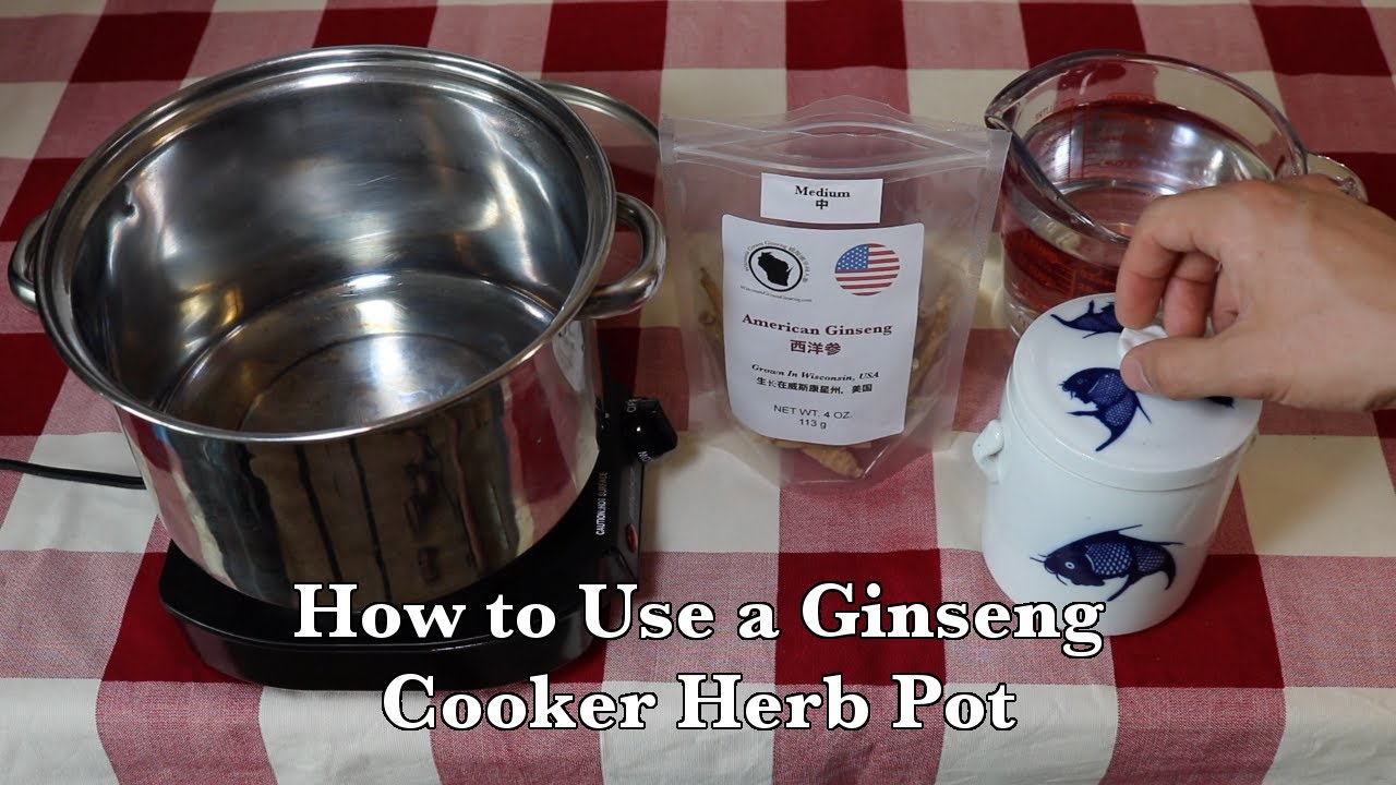 How to Use a Ginseng Cooker Herb Pot to Prepare Ginseng Roots - YouTube
