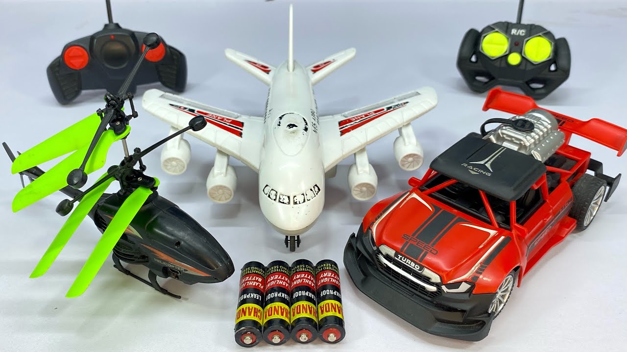 Famous RadioControl RC Helicopter and 3D Light RC Car with a380 Model ...