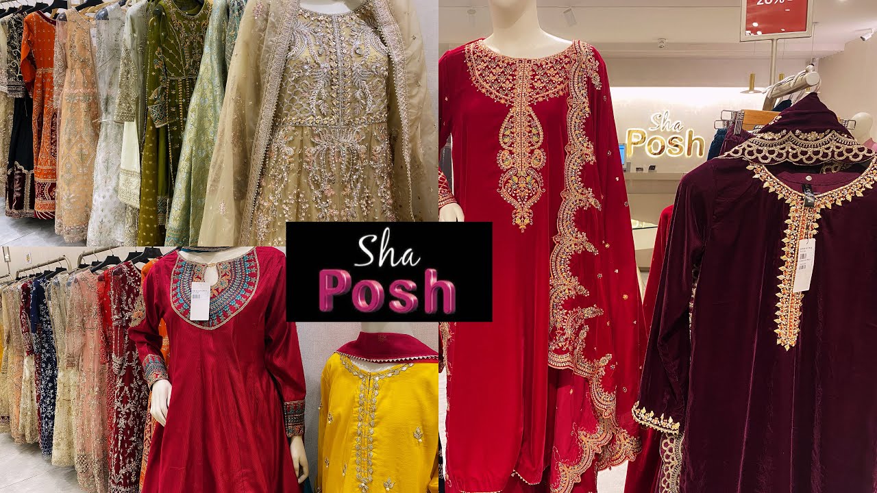 Sha Posh Fancy Dress 👗 | Sha Posh Formal Wedding Collection 2025 | Life ...