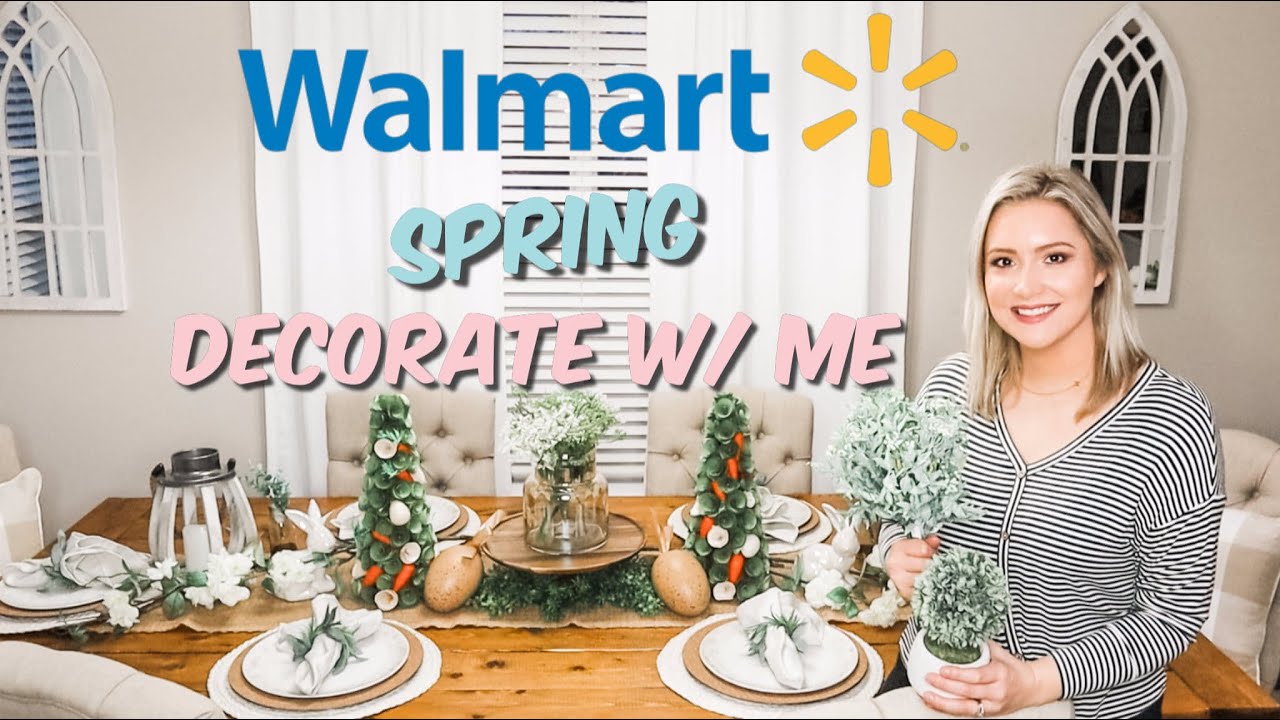 SPRING DECORATE #withme WALMART HOME DECOR 2020! SPRING TABLESCAPE ...
