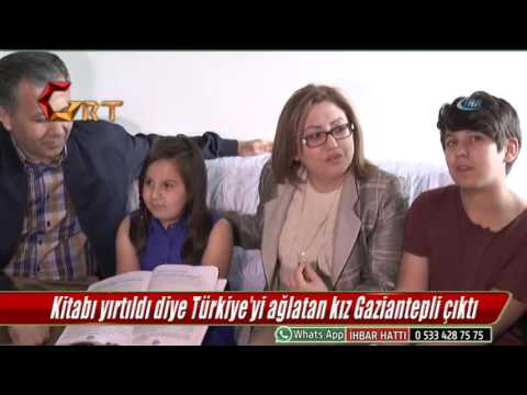Kitabı yırtıldı diye Türkiye’yi ağlatan kız Gaziantepli çıktı