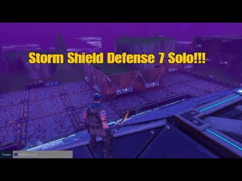 FortNite - Storm Shield Defense 7 Solo!!! - YouTube