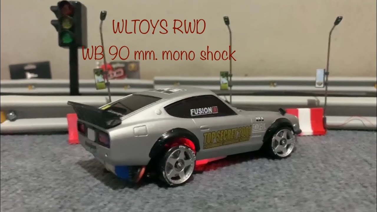 Wl toys rwd rc drift car mono shock wb 90 mm. By Manrio th - YouTube