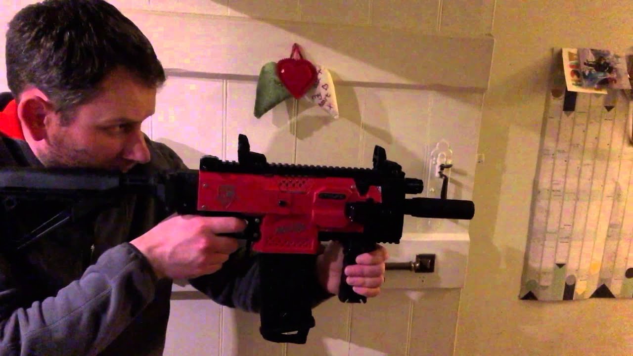 Nerf Stryfe tacticool firing - YouTube