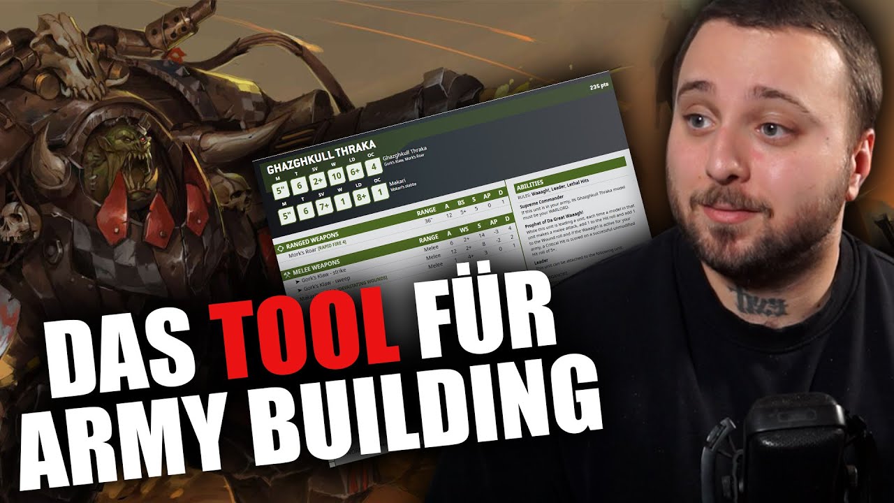 Das beste TOOL für 40K Armeelisten! New Recruit | Stream Highlight ...