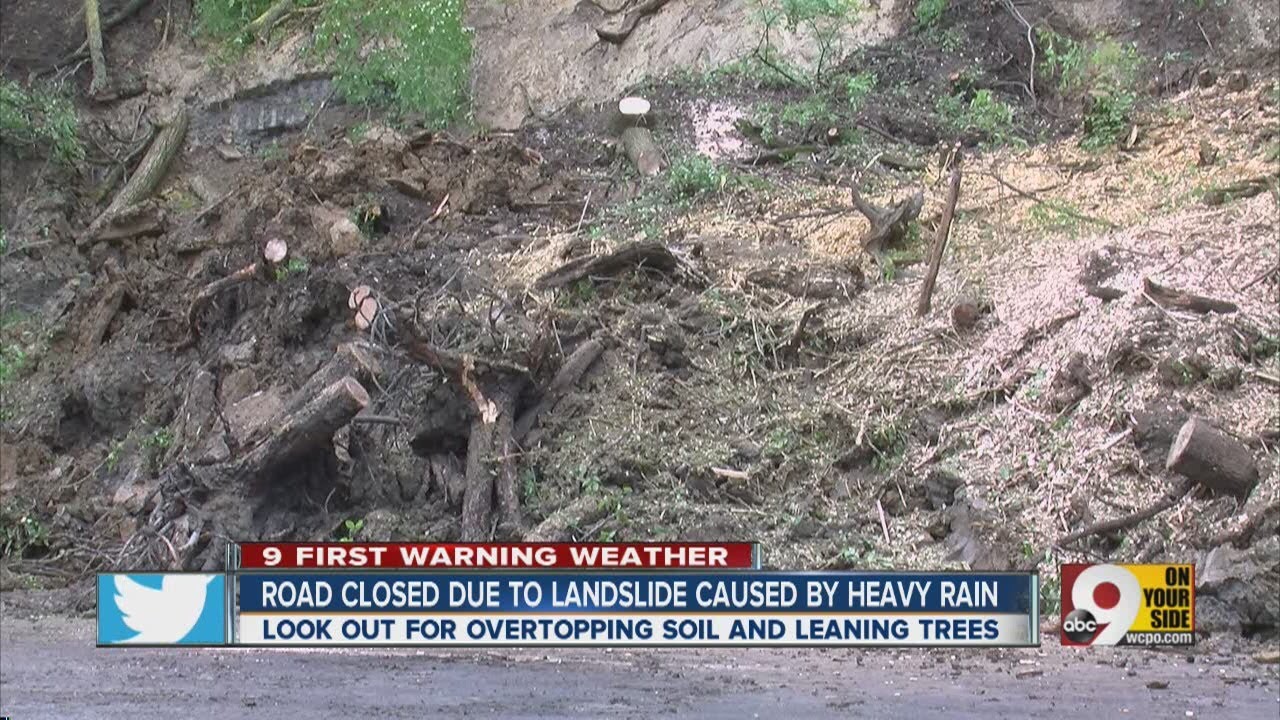 Rainfall causes landslide in Fairview - YouTube