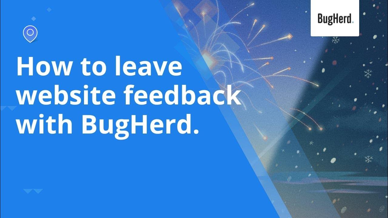How to leave feedback with BugHerd - YouTube