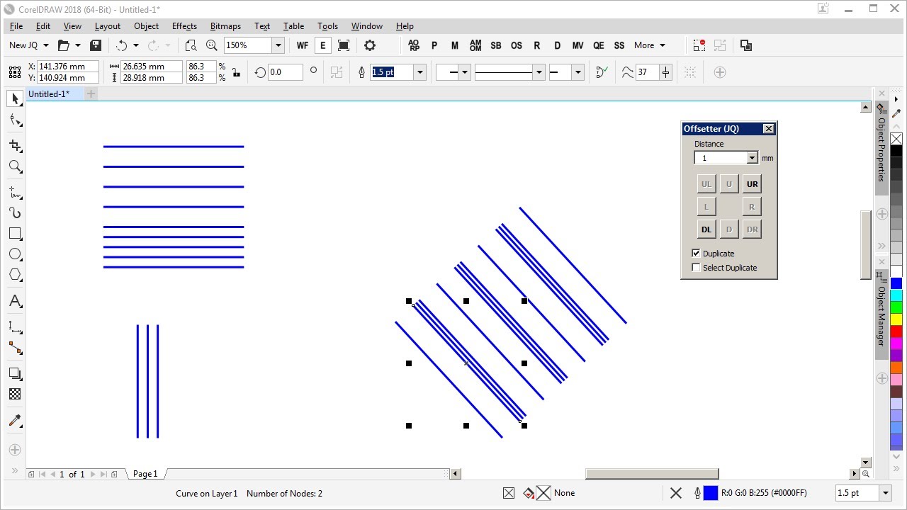 Offsetter - CorelDRAW macro - Demo 03 - YouTube