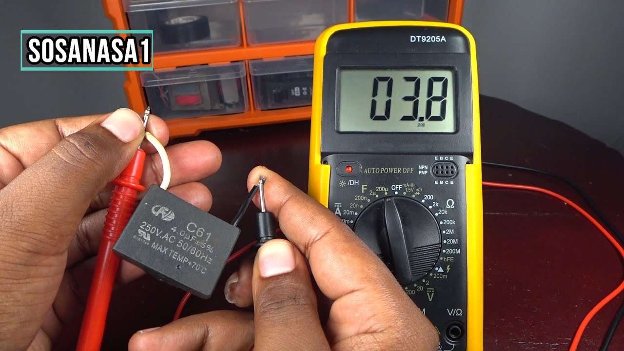 How To TEST And MEASURE A Fan CAPACITOR Using Digital Multimeter Model how-to-test-and-measure-a-fan-capacitor-using-digital-multimeter-model