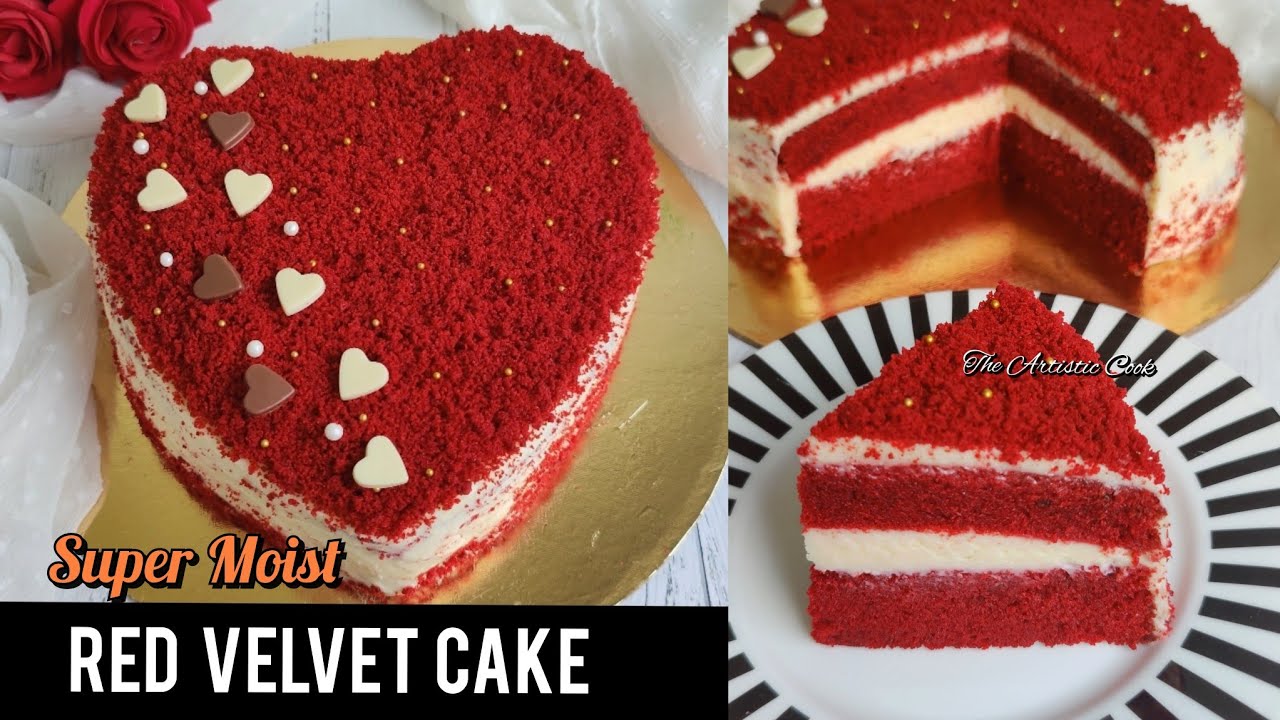 Red Velvet Cake Recipe | Red Velvet Cake with Cream Cheese Frosting ...
