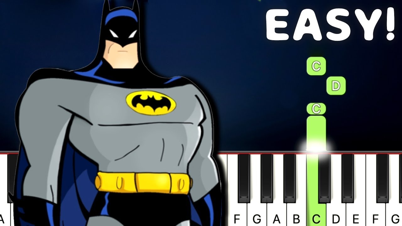 Batman TV Theme | EASY Piano Tutorial - YouTube