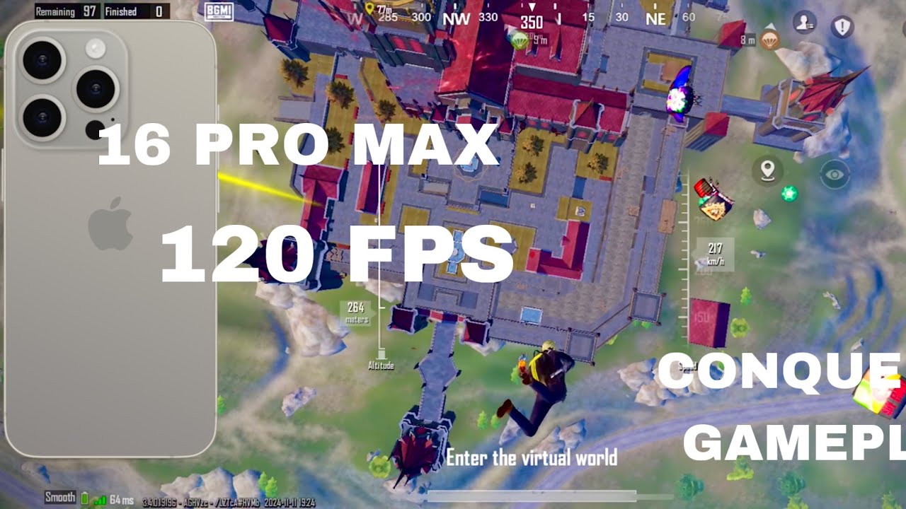 How To IPhone 16 Pro Max BGMI test 120 FPS 3.4 Update - YouTube