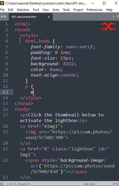 Lightbox | HTML CSS - YouTube