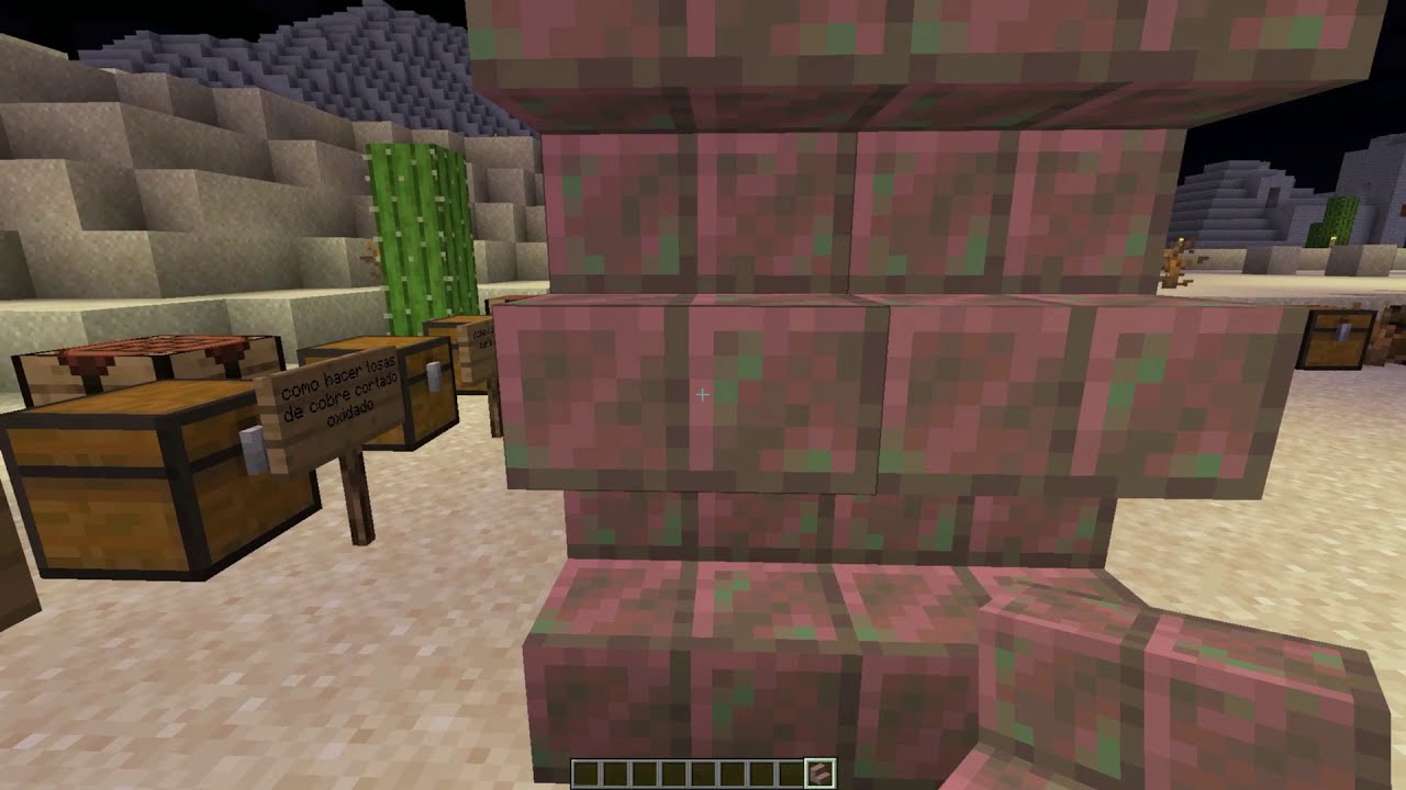 Minecraft 117 Como Hacer Escaleras De Cobre Cortado Ligeramente Oxidado Permanente Youtube