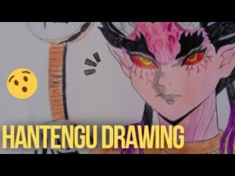 Drawing Hantengu | demon slayer | blahlife | anime art - YouTube