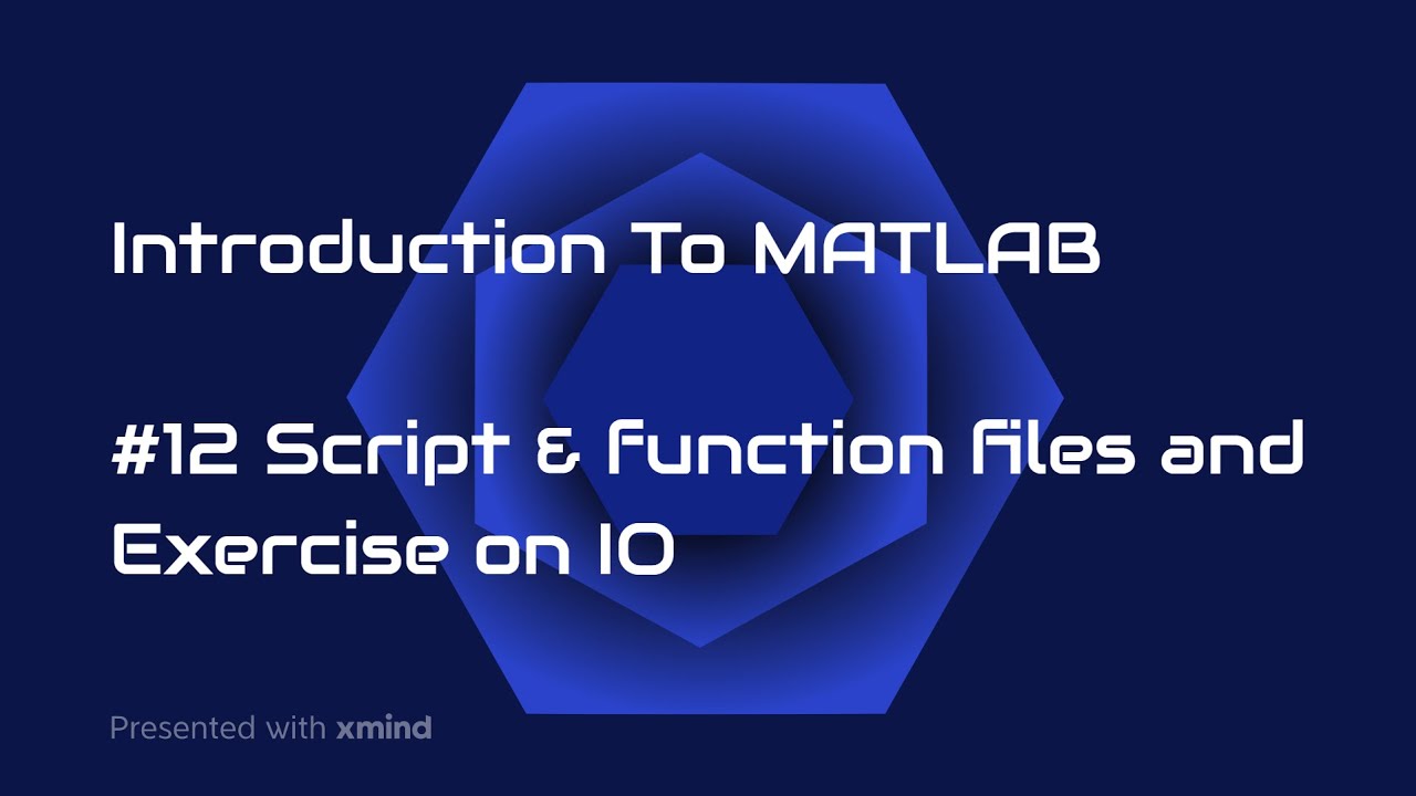 شرح MATLAB |👨‍💻| إعدادي هندسة | 12 | Script & function files and ...