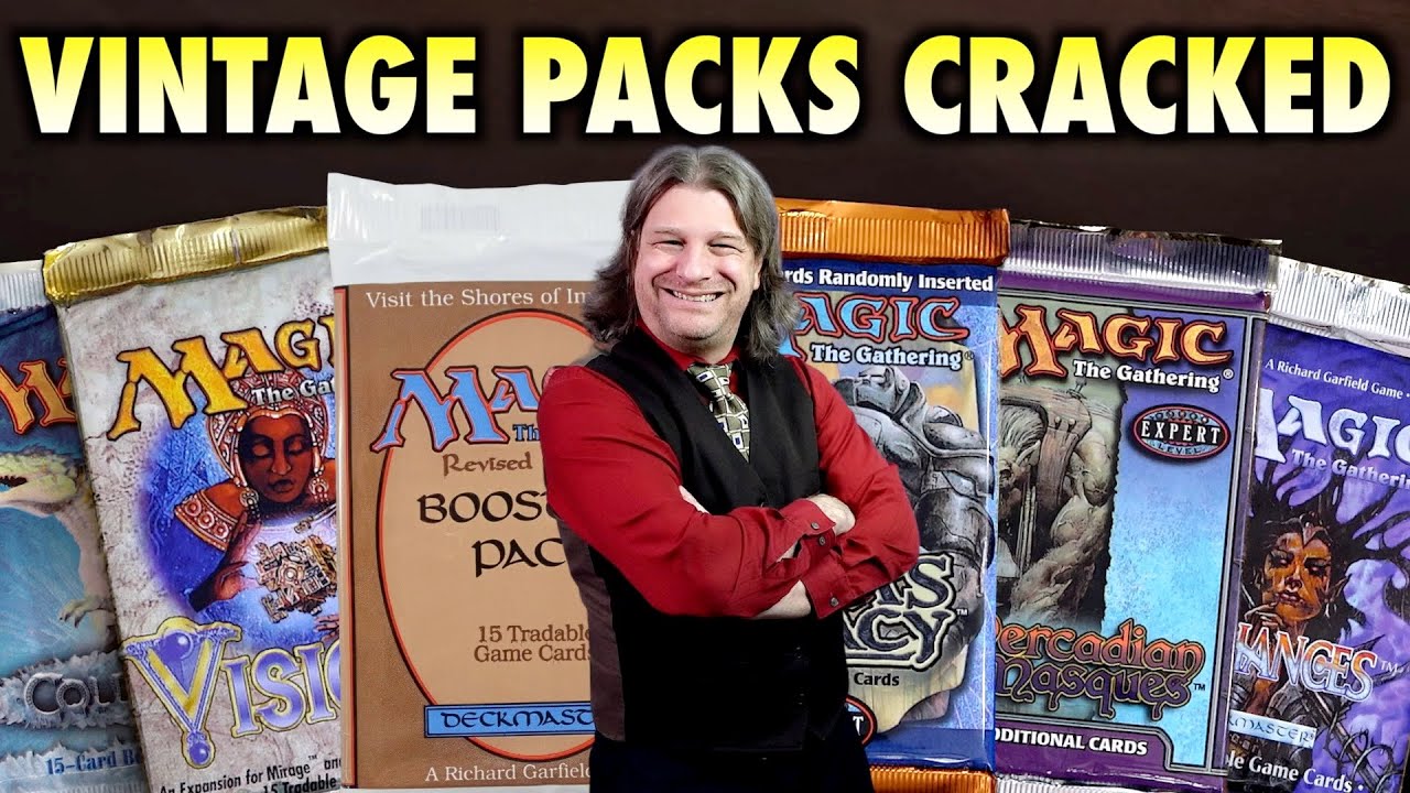 Vintage MTG Packs Opened! Revised, Urza's Legacy, Mercadian Masques ...