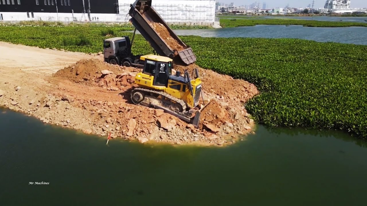 Profesional Road Building Constructor Technique Skill, Bulldozer ...
