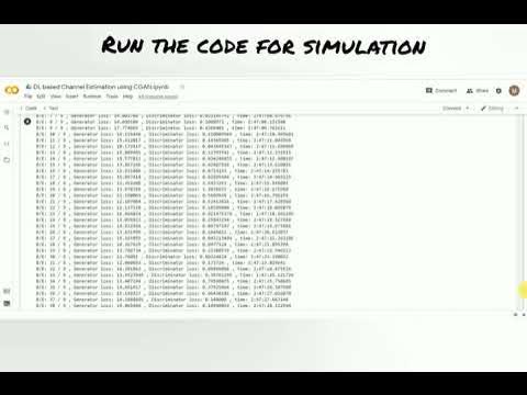 Deep Learning Based Channel Estimation using CGAN - Final Year Project - YouTube
