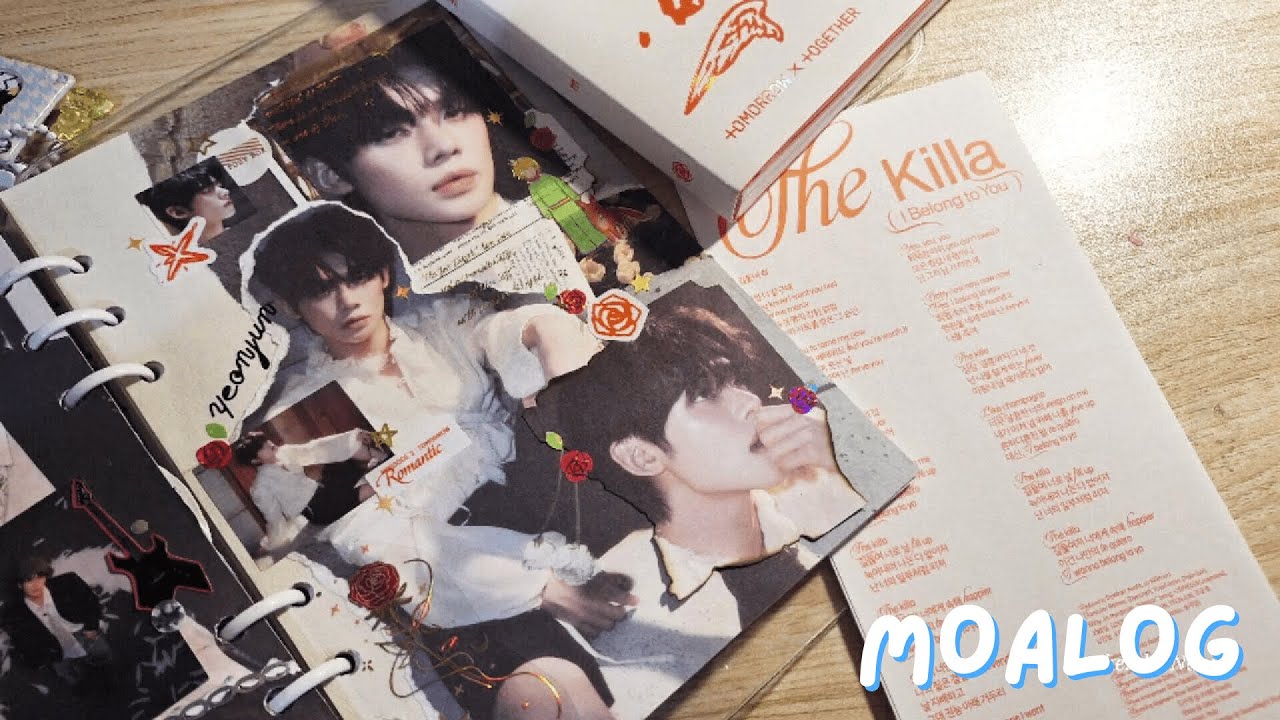 YEONJUN THE ROMANTIC FOX 🦊🌹 | TXT ASMR Album Scrapbooking - YouTube