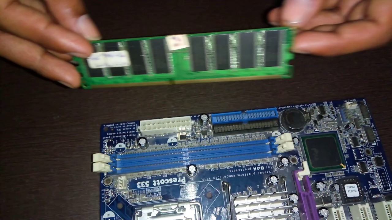 RAM Installation on Motherboard - YouTube