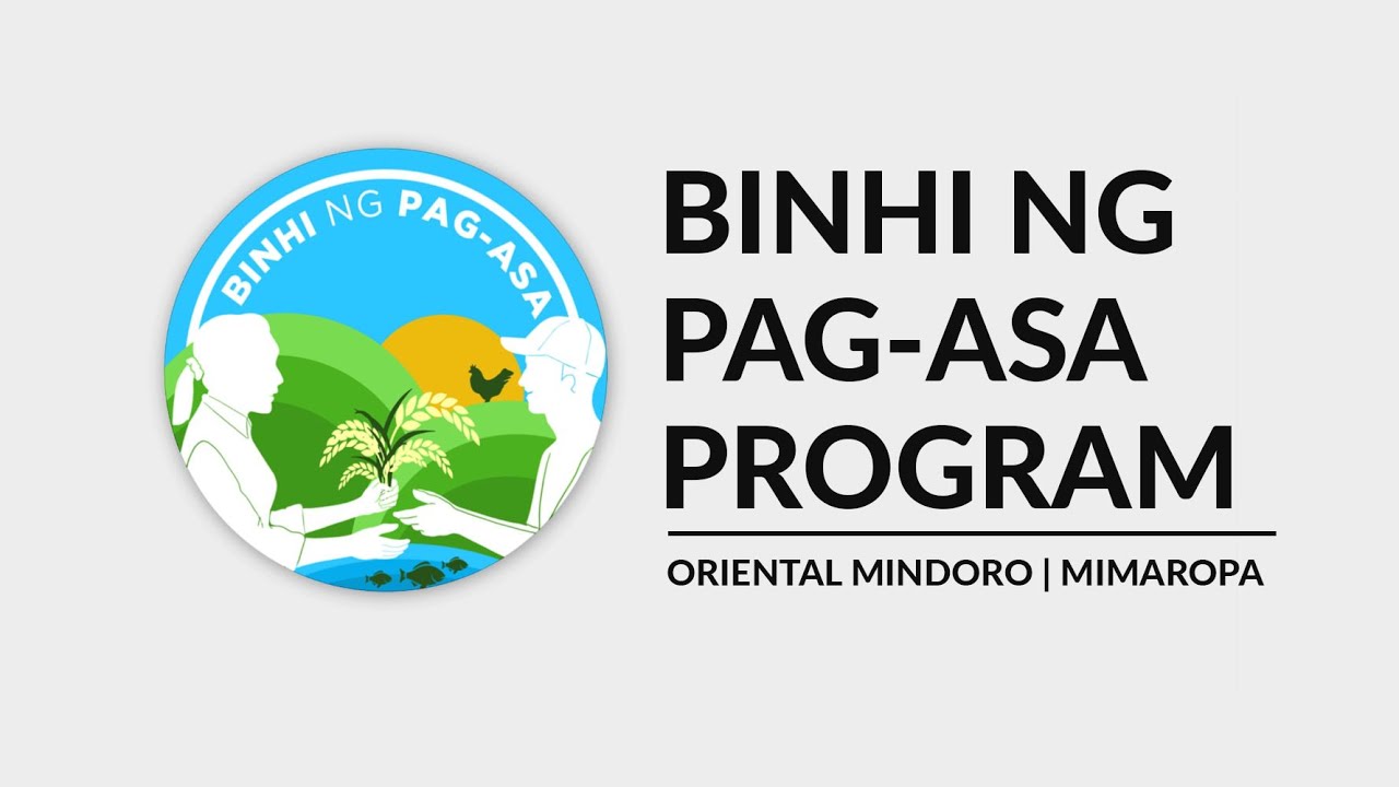 Binhi ng Pagasa Program Oriental Mindoro MIMAROPA - YouTube
