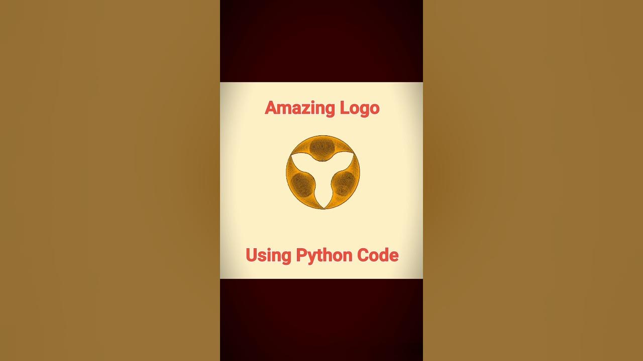 Amazing Logo Using Python Code L Turtle L Coding Python Shorts Youtube