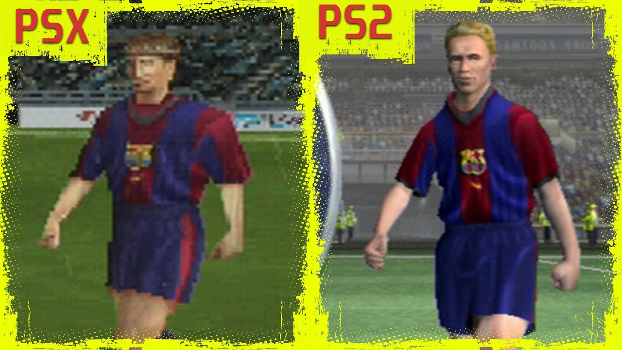 FIFA 2001 PS One vs PS2 Graphics Comparison - YouTube