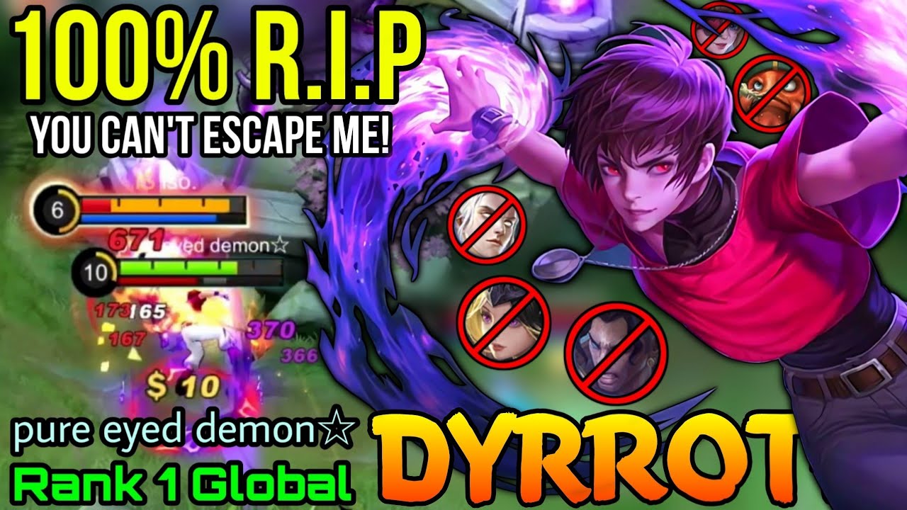 Orochi Chris Dyrroth 100% Monster! - Top 1 Global Dyrroth by pure eyed ...