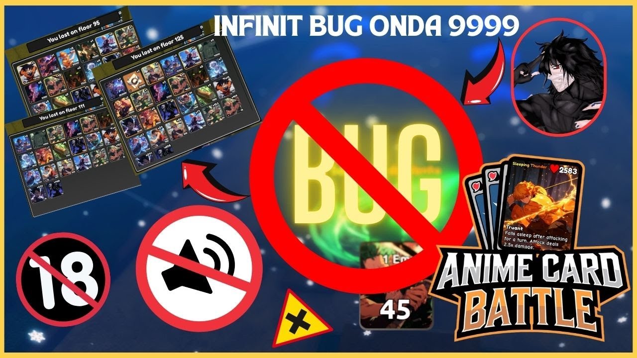 🔴BUGS INFINITO ANIME CARD BATTLE CORRE VAI ACABAR !!! - YouTube