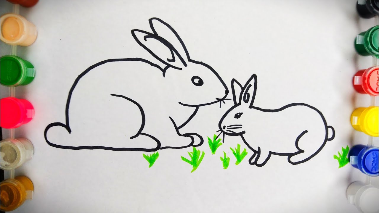 How To Draw Rabbit Drawing Easy Step by Step || Rabbit Drawing Easy ...