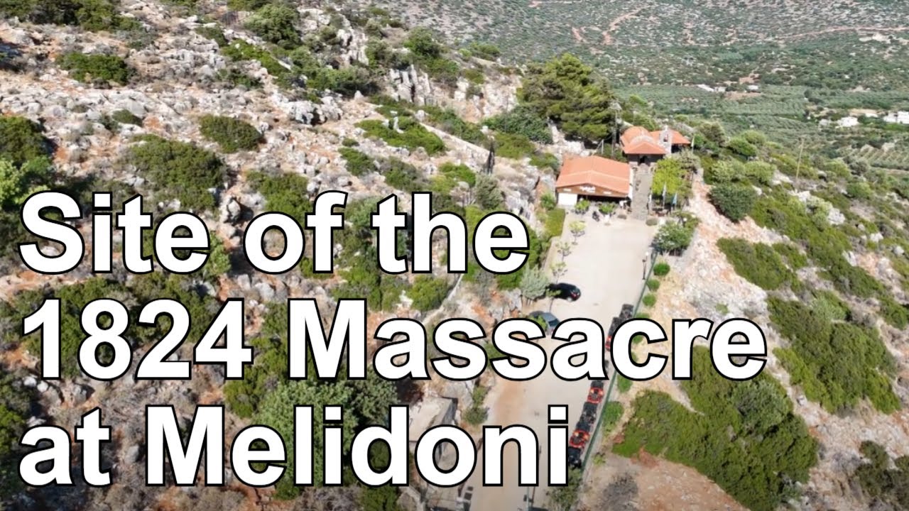 Exploring the Melidoni Cave entrance, Crete by air - YouTube