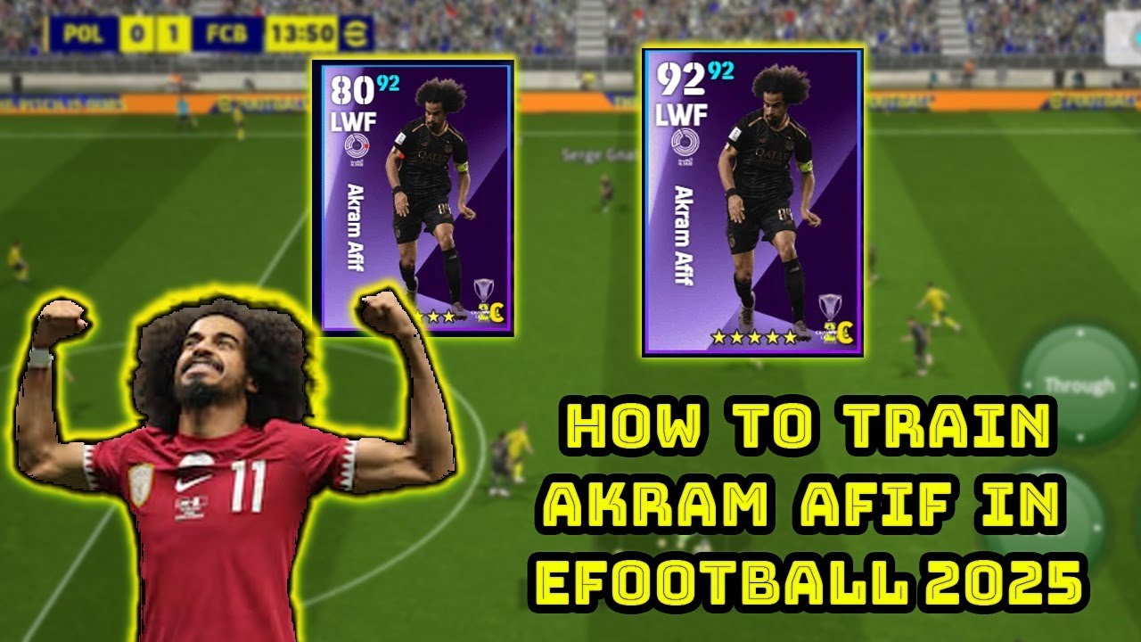 AFc champions league 💪🏼 Akram Afif Best training 😁⚽ efootball 25moblie ...