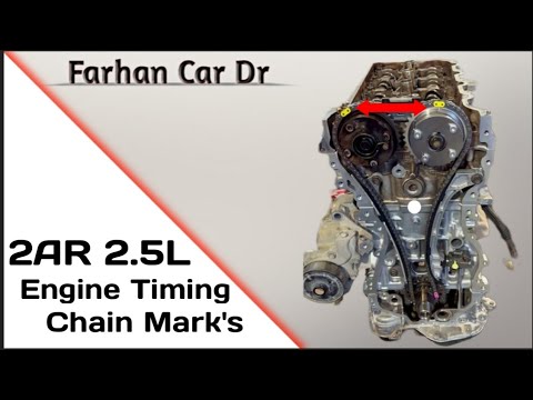 2AR-FE 2.5L Engine Timing Chain Mark Fix Of Toyota - YouTube