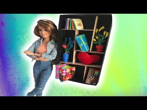 Barbie - Kitaplık Nasıl Yapılır? DIY