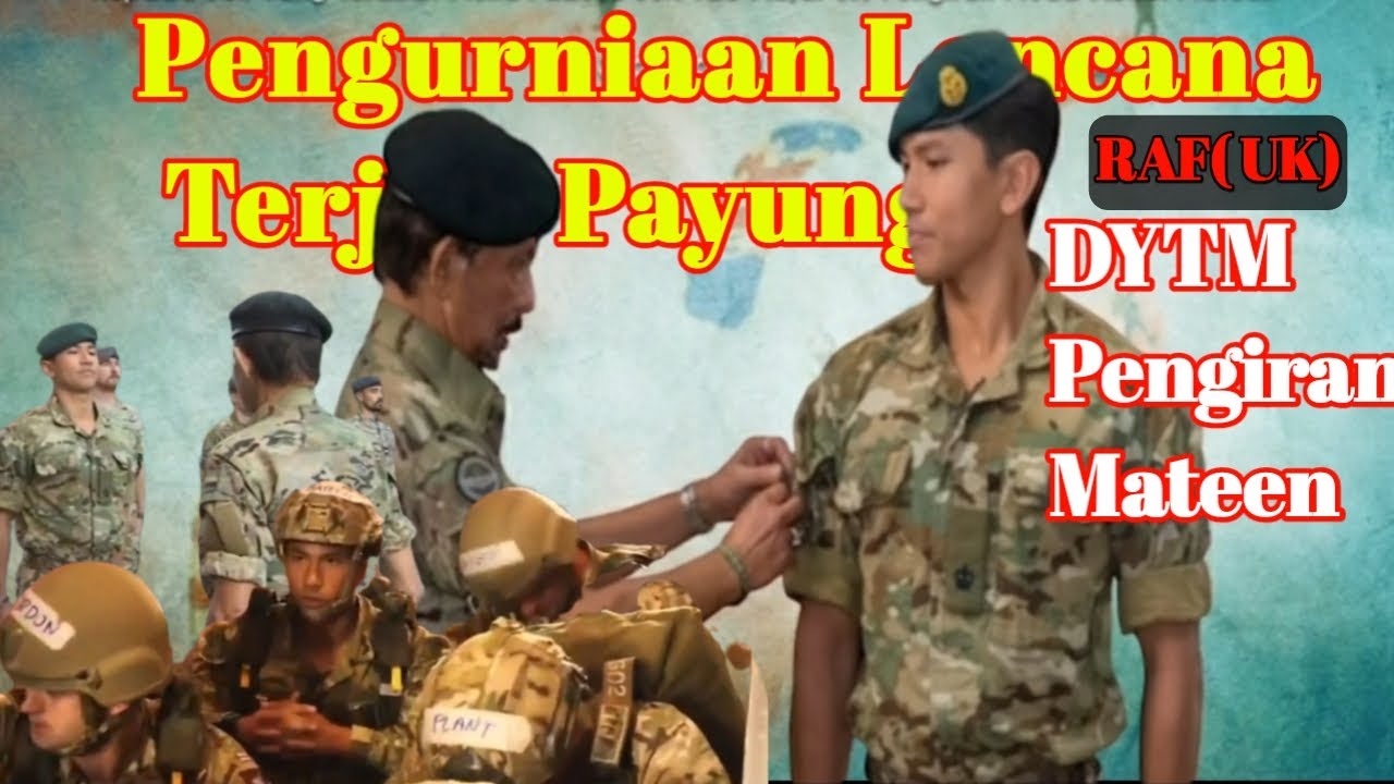 Kursus Payung Terjun DYTM Paduka Seri Pengiran Muda Abdul Mateen Di UK ...