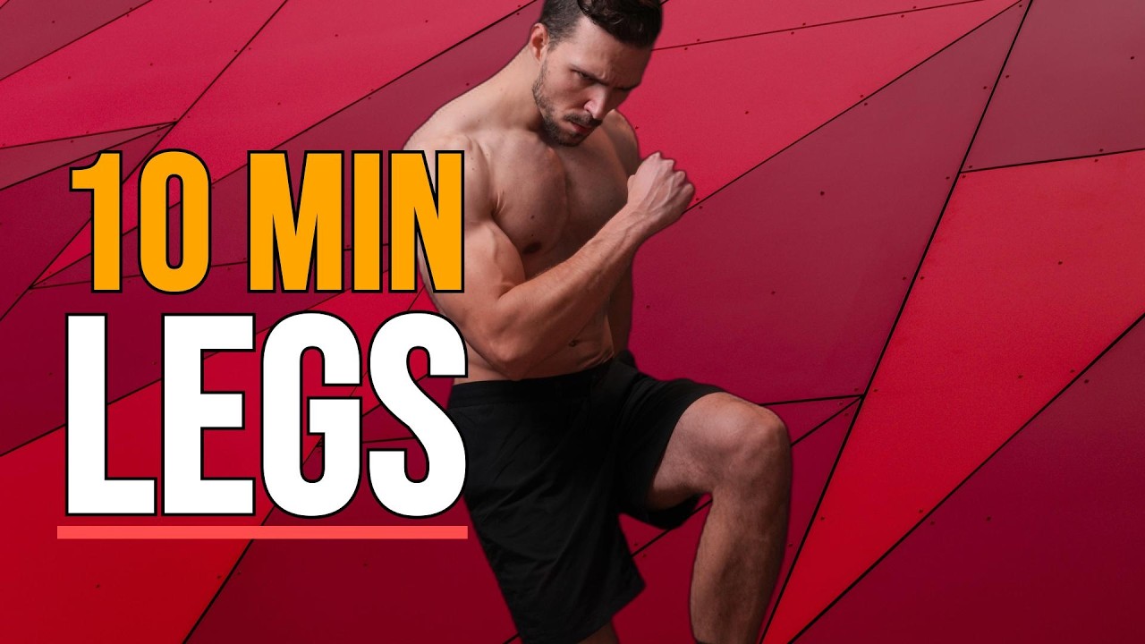 10 Minute INTERMEDIATE LEG Workout incl WARMUP+COOLDOWN - YouTube