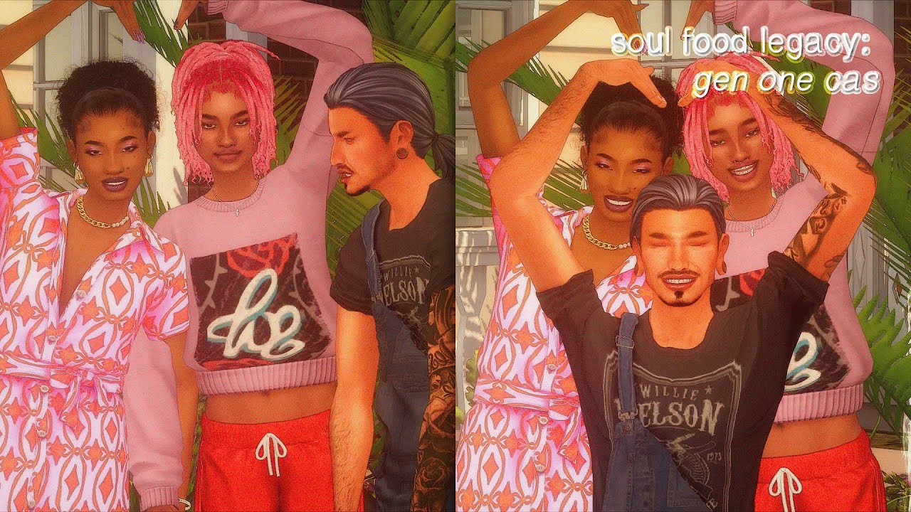making my soul food legacy heir and her daughter [ sims 4 cas ] - YouTube