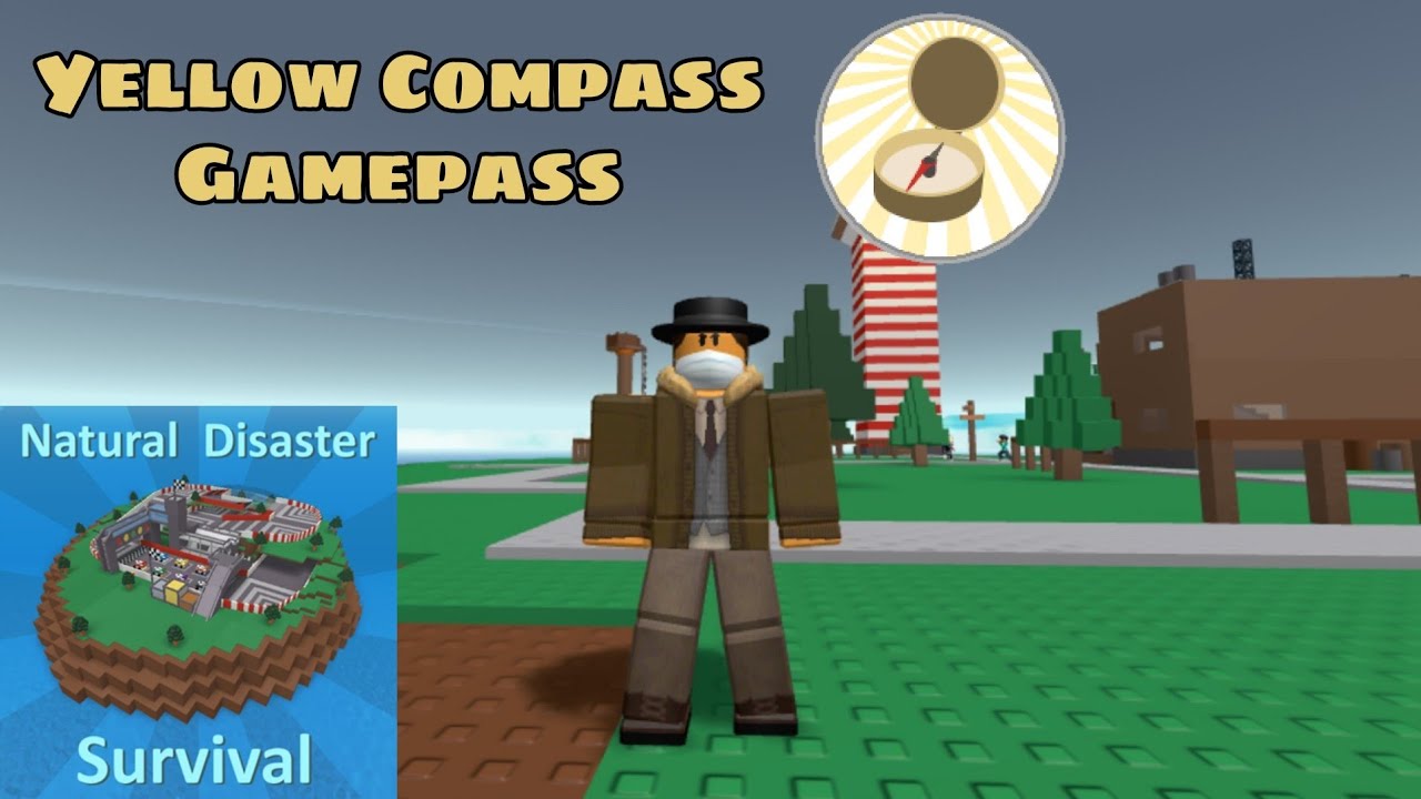 Yellow Compass Gamepass!| Natural Disaster Survival| ROBLOX - YouTube