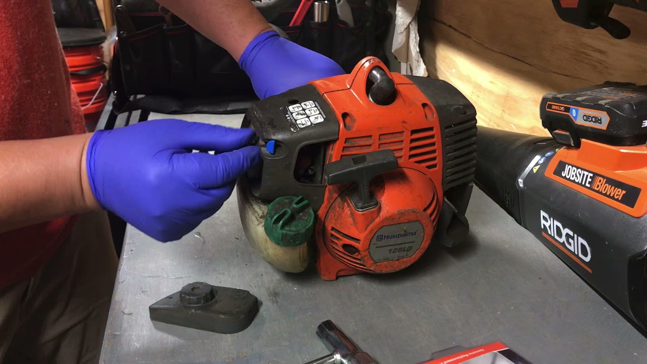 Husgvarna weed wacker repair - YouTube