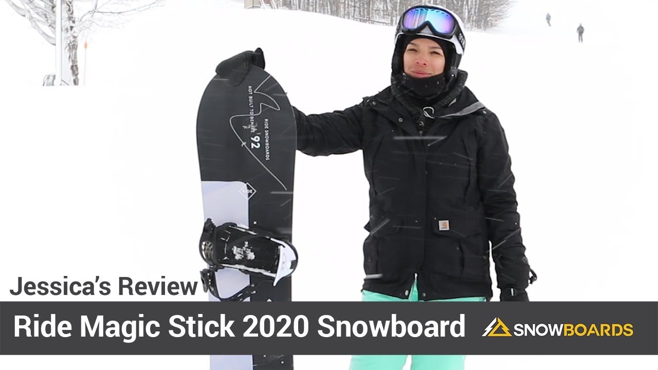 Jessica's Review-Ride Magic Stick Snowboard 2020-Snowboards.com - YouTube